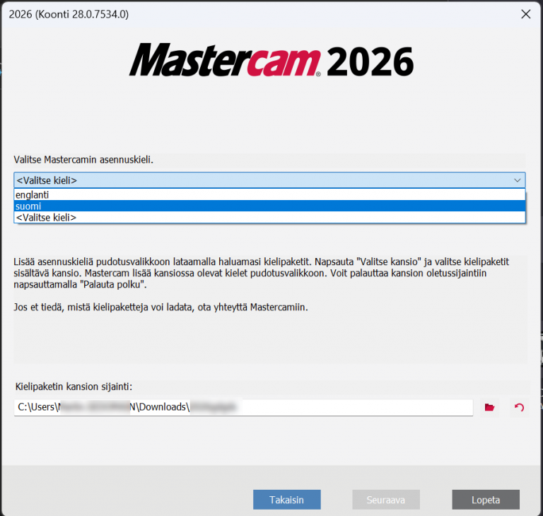 Mastercam 2026 – Zenex tukipalvelut